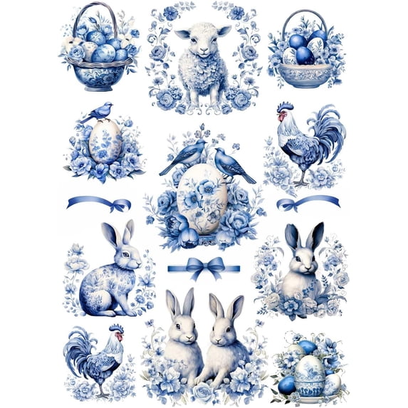 European Excellency, Easter Decoupage Paper for Furniture and Crafts ...