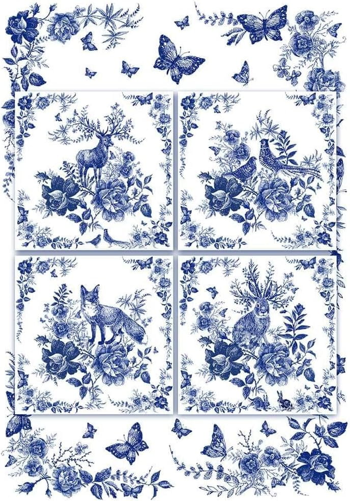 European Excellency, Forest Animal Decoupage Paper, A4, 2 Sheets ...