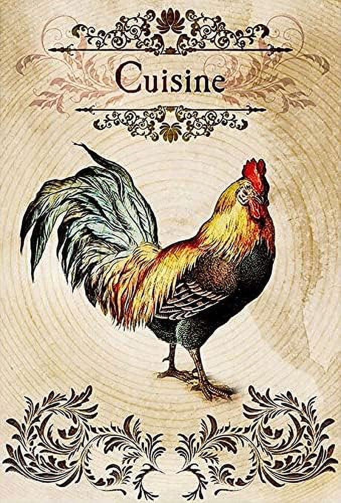 European Excellency, Rooster Decoupage Paper for Furniture and Crafts ...