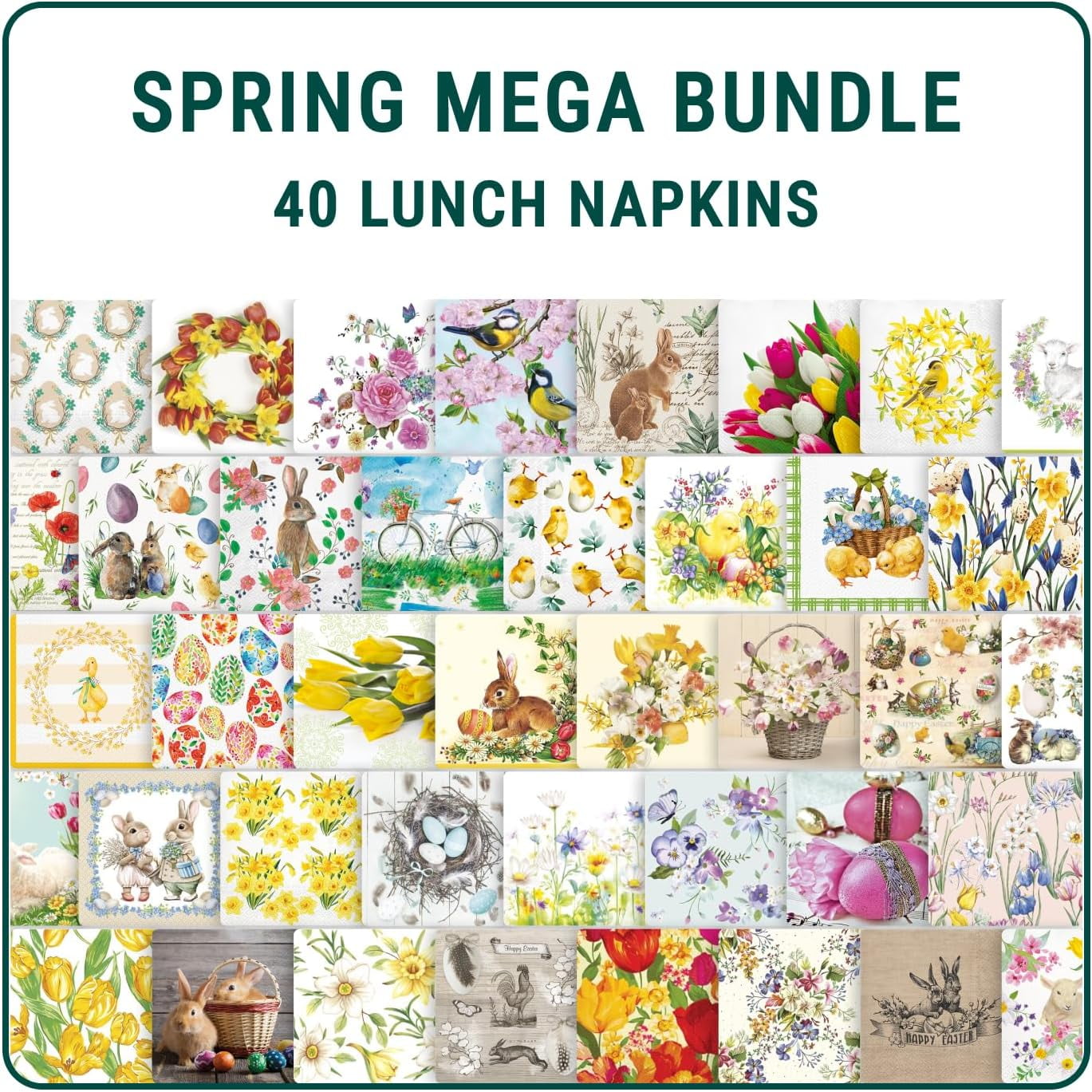 European Excellency, Spring Paper Napkins for Decoupage, Spring ...