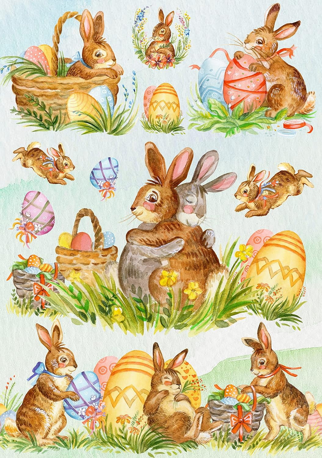 European Excellency, Vintage Easter Decoupage Paper for Furniture and ...
