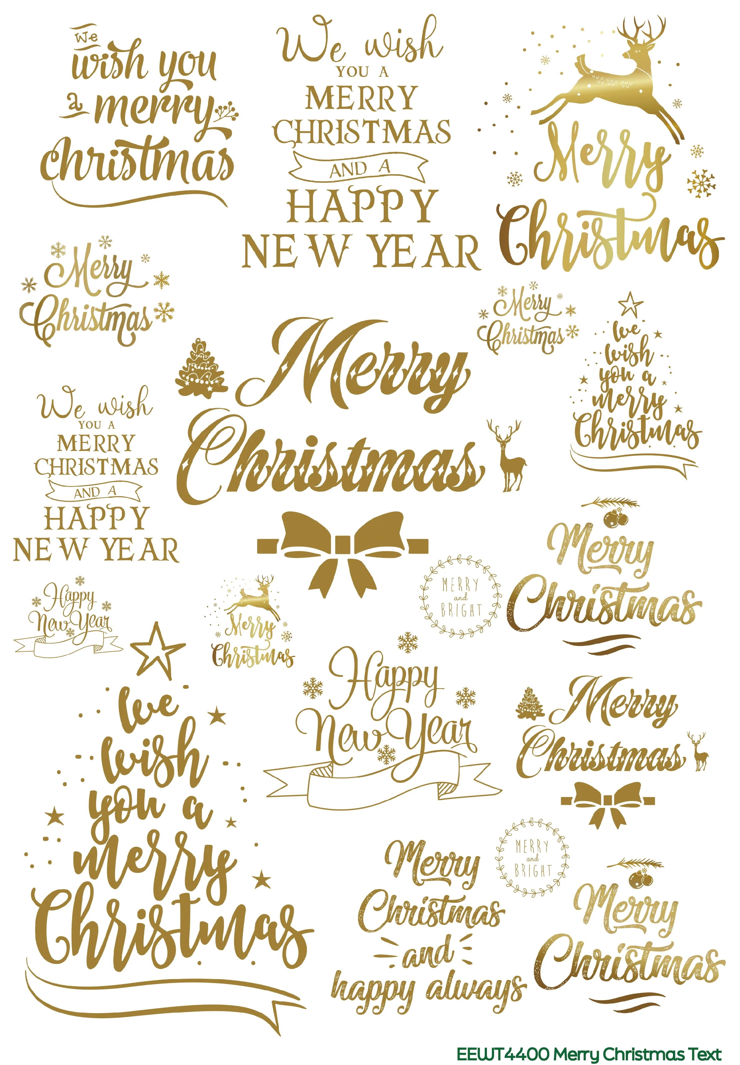 European Excellency, Wet On Christmas Decals for Crafts, Waterslide ...