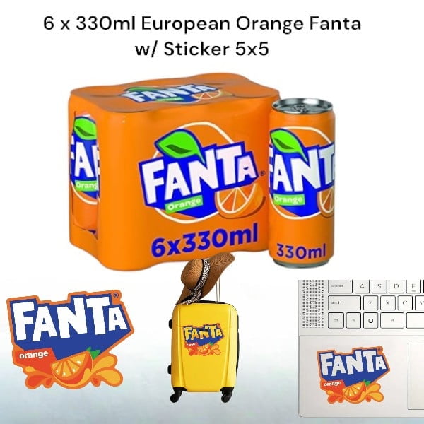 European Fanta Orange Soda 6-Pack, 330 ml - Walmart.com