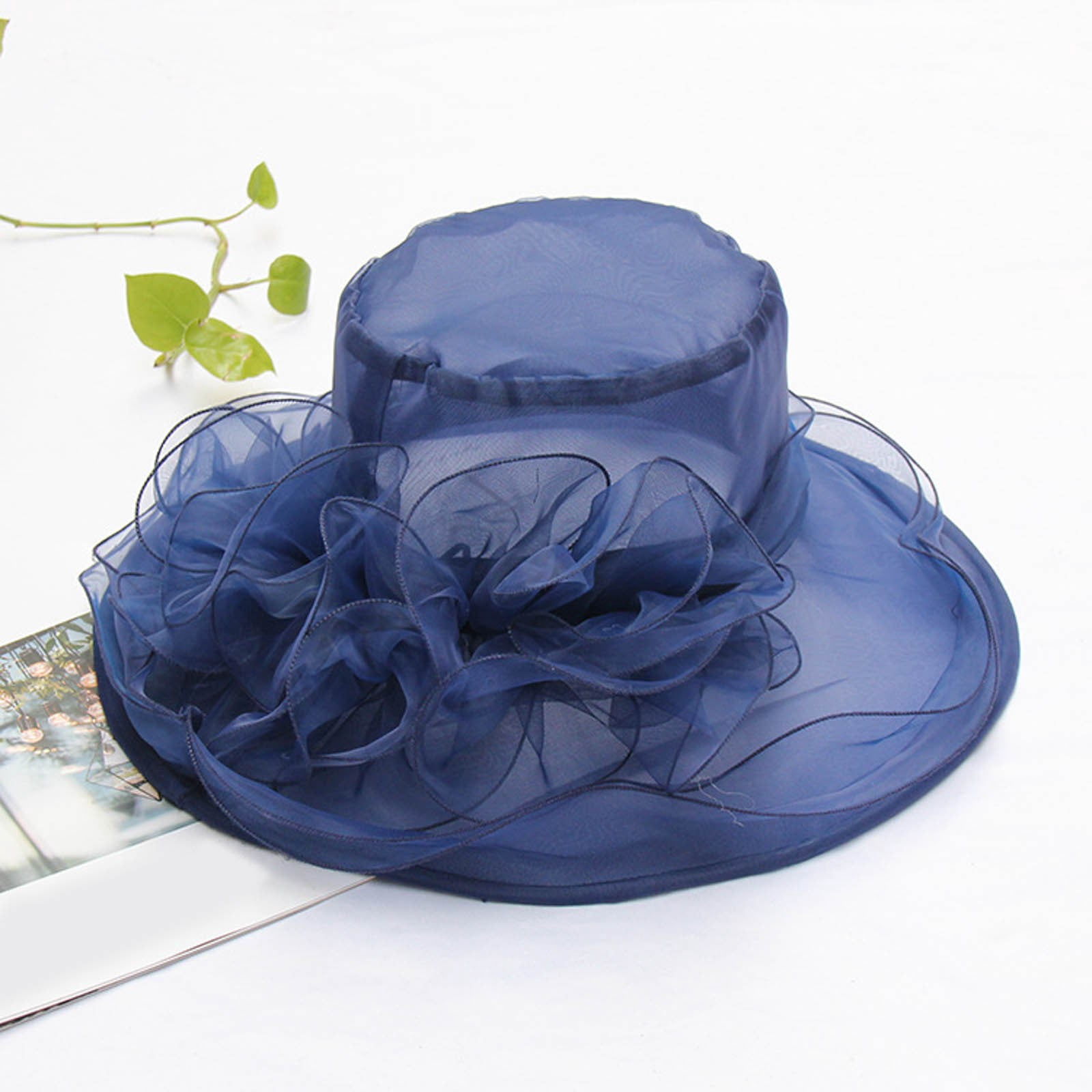 European And Fashion Sun Hat Mesh Lace Flower Sun Hat Outdoor Foldable ...