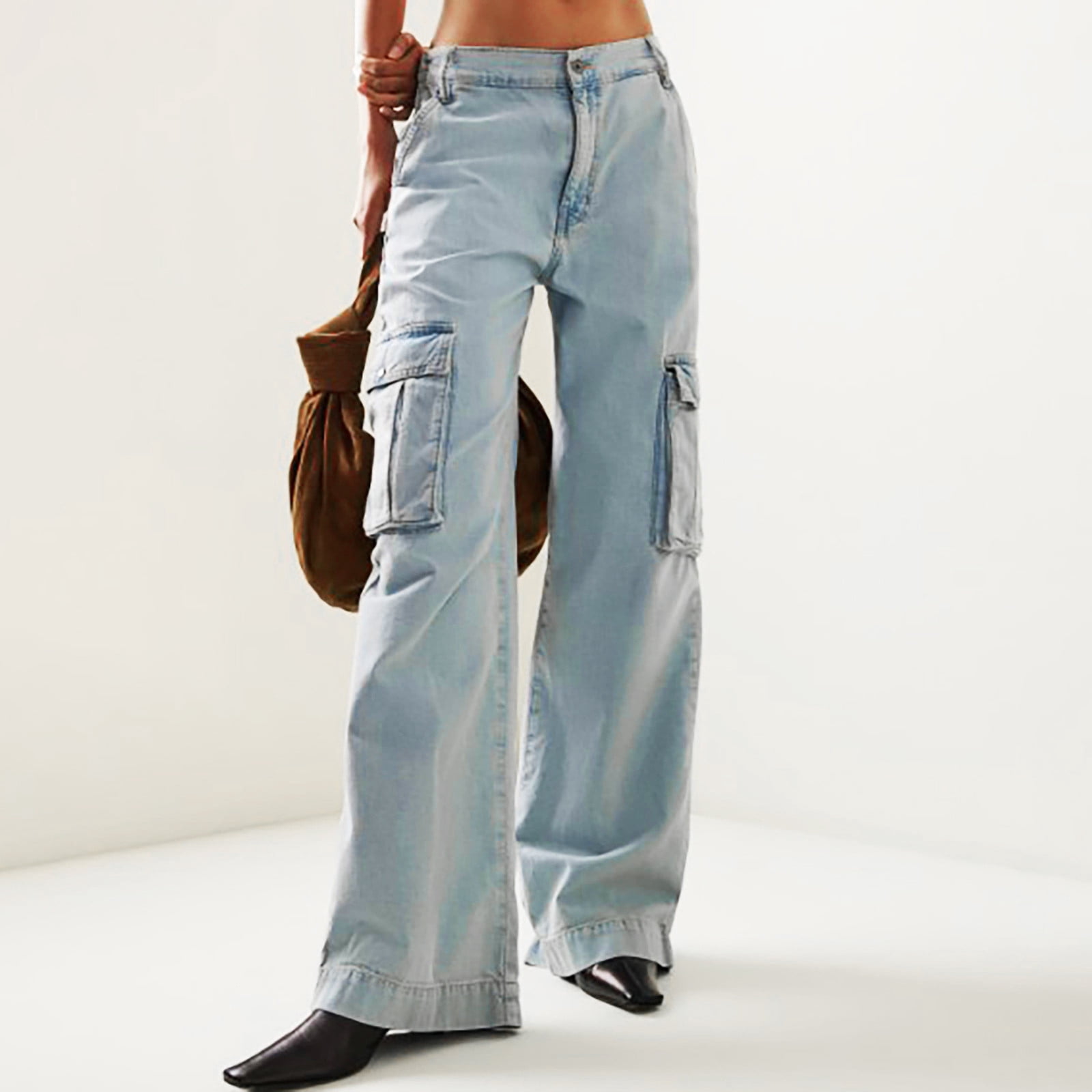 European And Foreign Trade Wide Leg Slim Fit Fashionable Jeans For ...