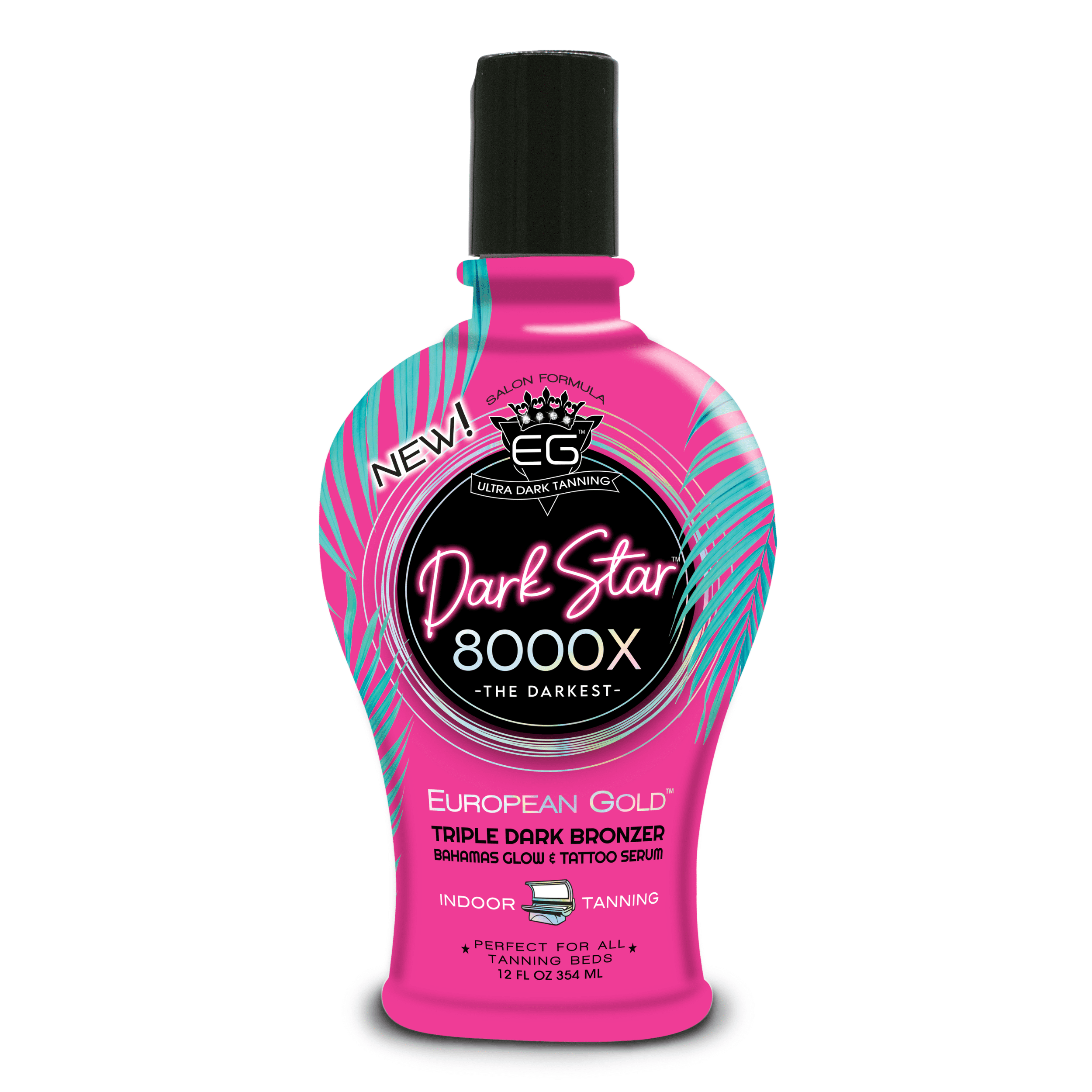 European Gold Dark Star 8000x New Body Tanning Lotion - Walmart.com