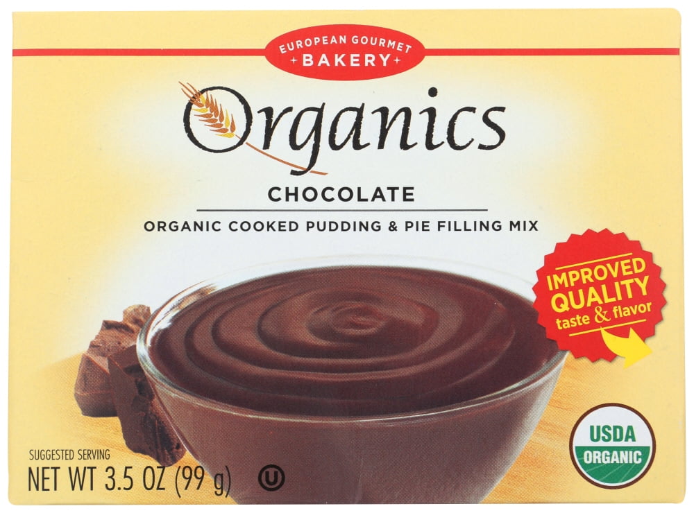 European Gourmet Bakery Organic Chocolate Pudding Mix Pudding Mix, 3.5 ...