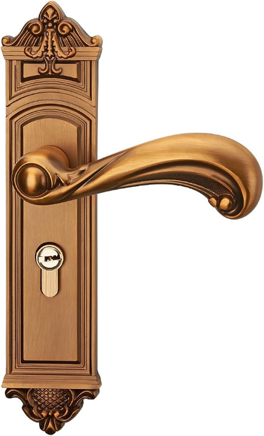 European Home Bedroom Door Lock Handle Solid Wood Door Handle American ...