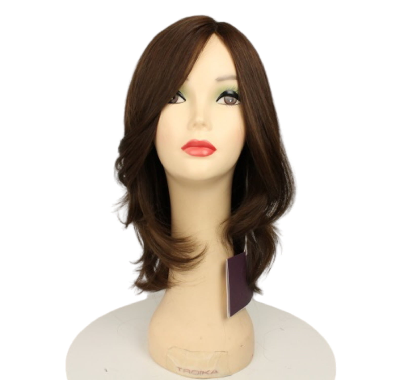 European Human Hair Freeda Wig Friends Brown With Reddish Highlights ...