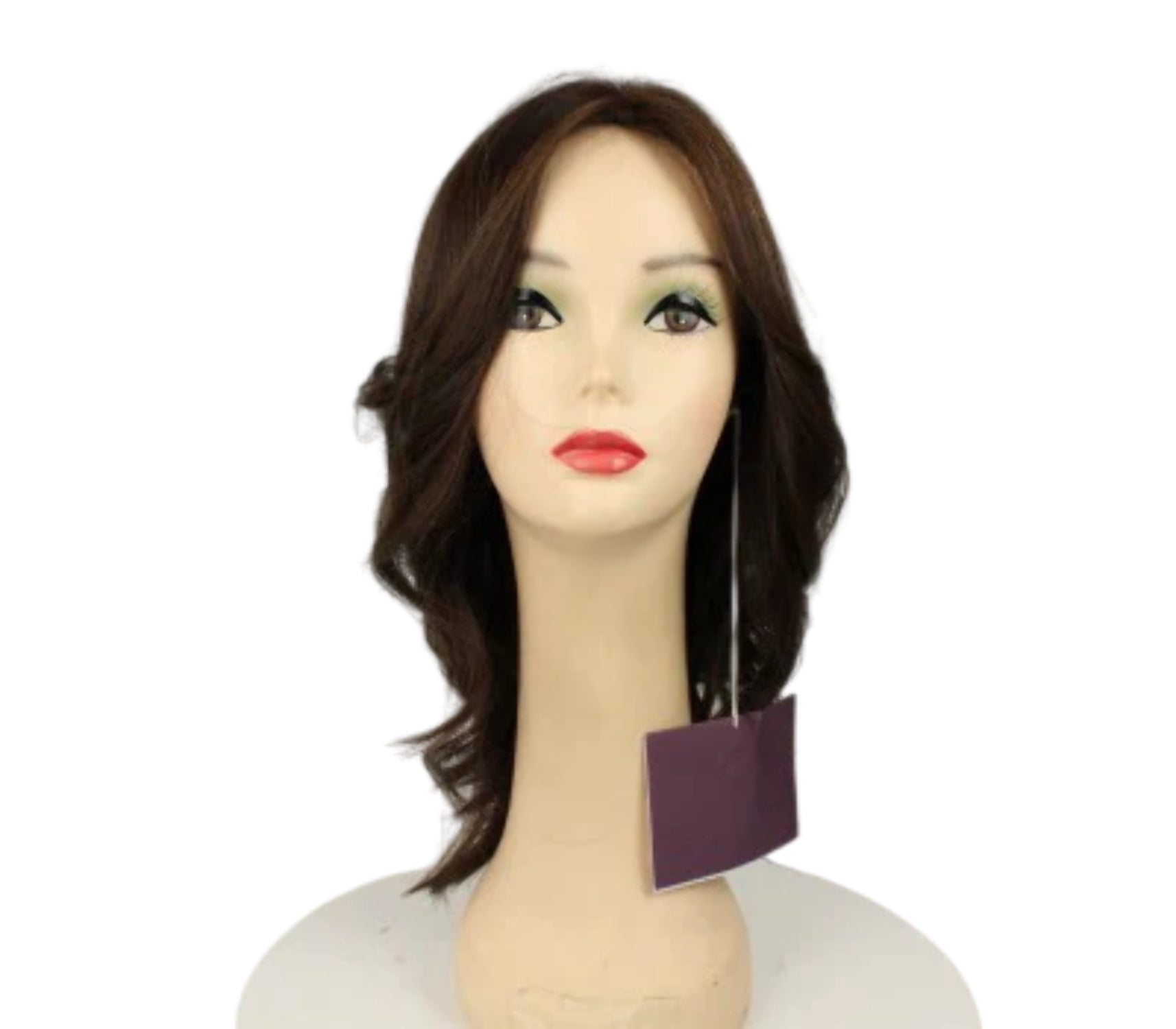 European Human Hair Freeda Wig Friends Dark Brown With Warm Highlights ...