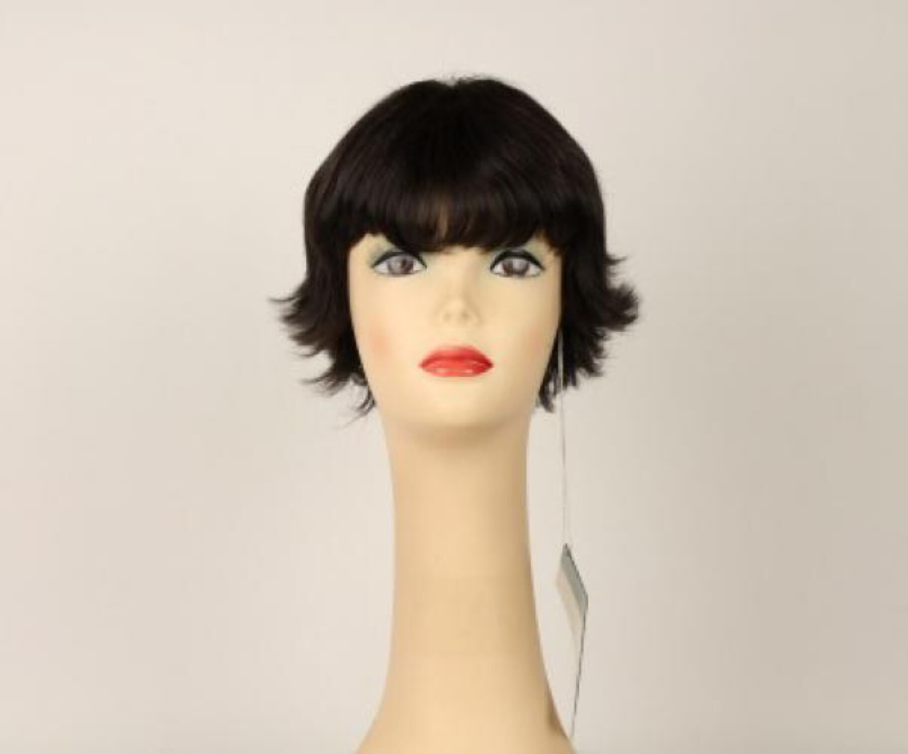 European Human Hair Freeda Wig Linda Deep Dark Brown Size M - Walmart ...