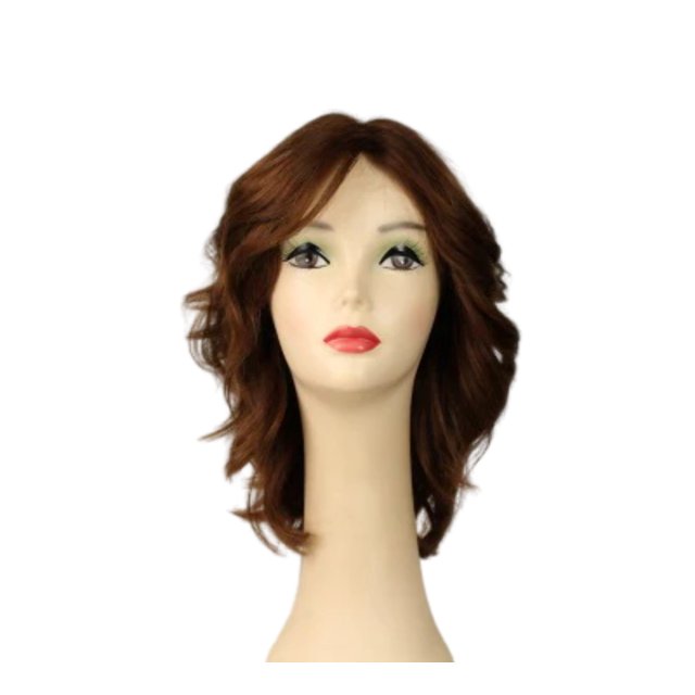 European Human Hair Freeda Wig Regina Red Multi-Directional Skin Top ...