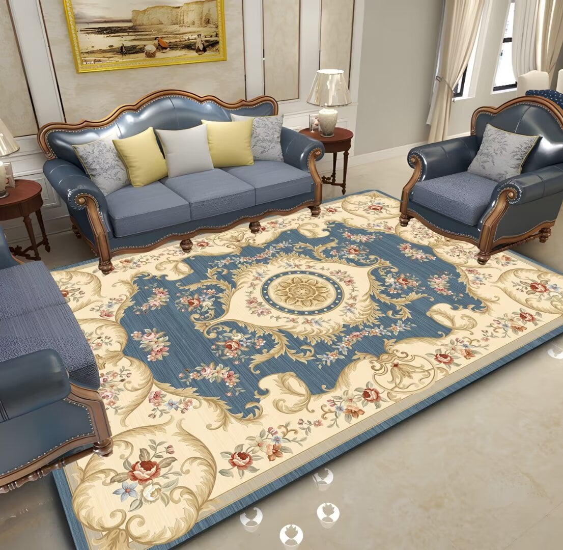 European Ins Luxury Living Room Large Area Carpet Sofa Coffee Table ...