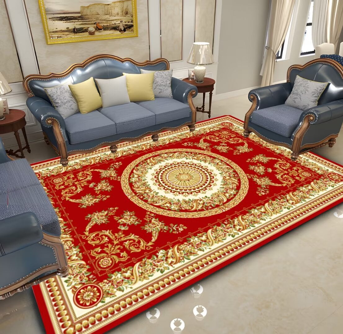 European Ins Luxury Living Room Large Area Carpet Sofa Coffee Table ...
