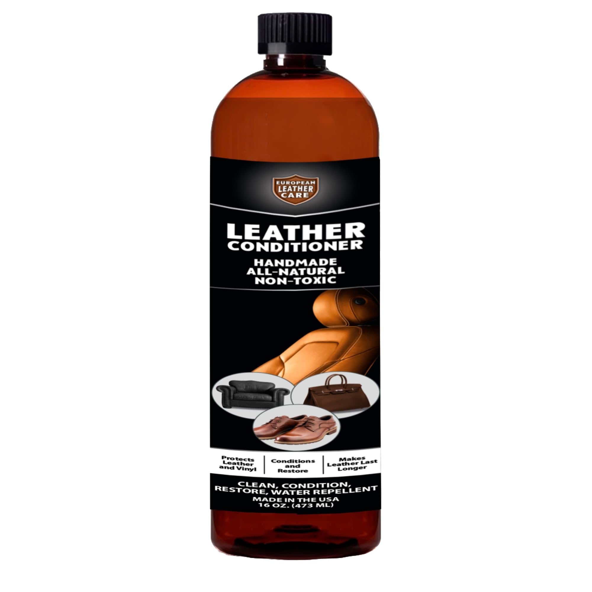 European Leather Care Leather 16 oz Conditioner for Leather Couch ...