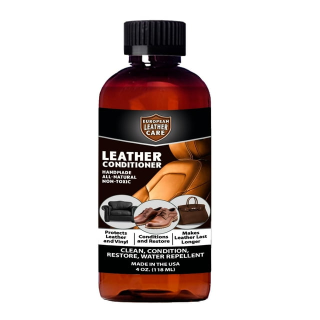 European Leather Care Leather 4 oz Conditioner for Leather Couch ...