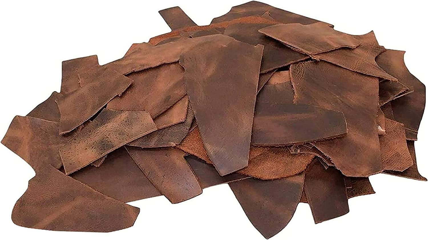 European Leather Work 9-10 oz. 3.6-4mm Oil-Tanned Leather Scraps Size ...