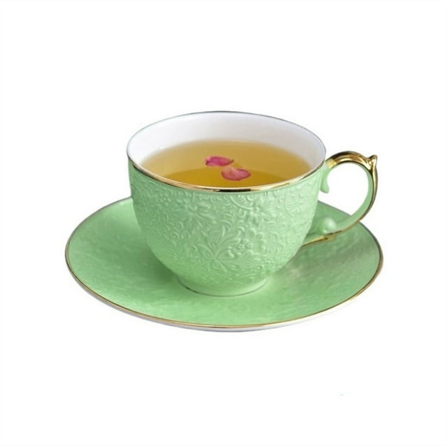 European Luxury High-grade Gold-rimmed Coffee Cups and Saucers Set ...