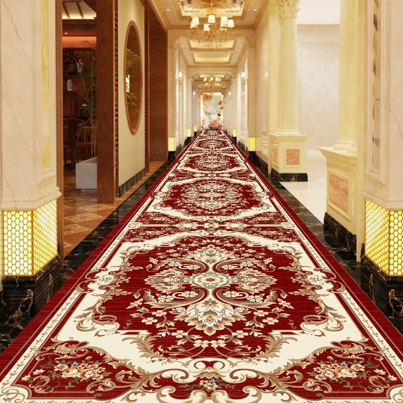 European Luxury Long Corridor Carpet Passageway Aisle ration Hallway ...