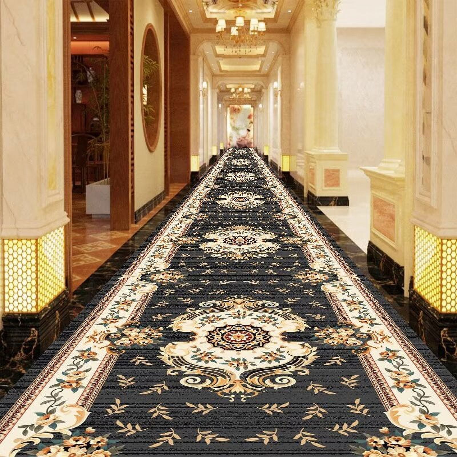 European Luxury Long Corridor Carpet Passageway Aisle ration Hallway ...