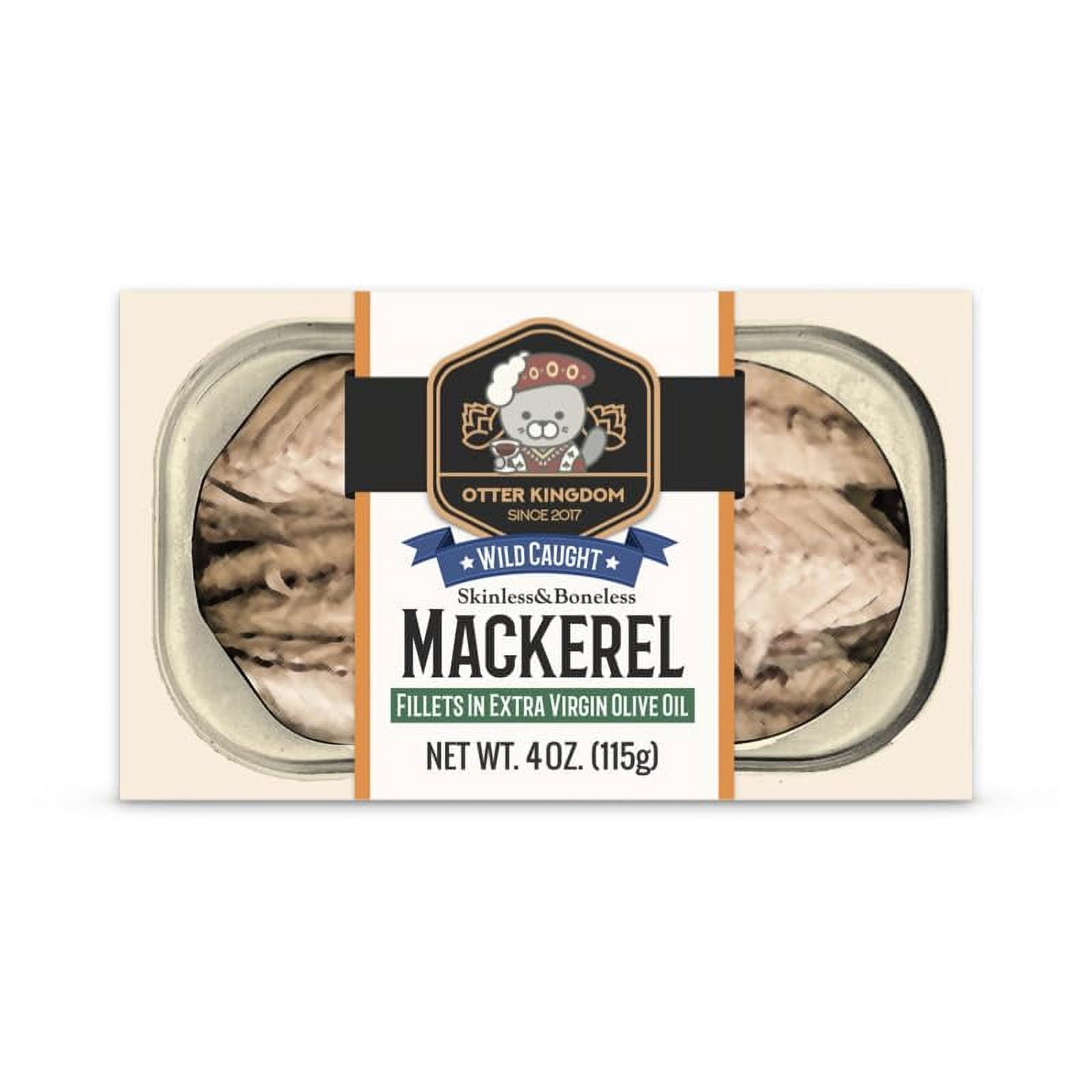 European Mackerel Fillets in Extra Virgin Olive 4oz(Pack of 12 ...