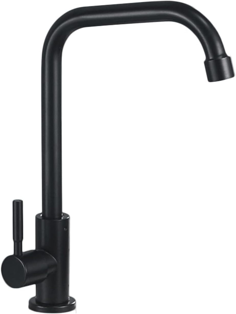 European Main Sink Faucet 304 Stainless Steel Matte Black Single ...