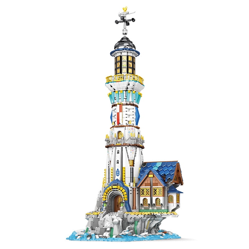 European Medieval Lighthouse Building Blocks Set - 3228 pcs Assemble ...