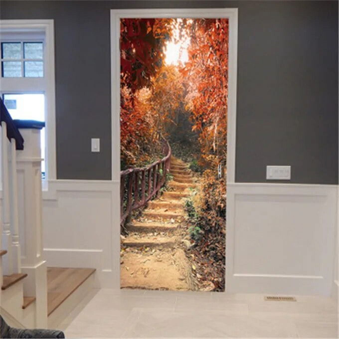 European Mosaic Art Creativity Door Sticker DIY PVC Self Adhesive ...