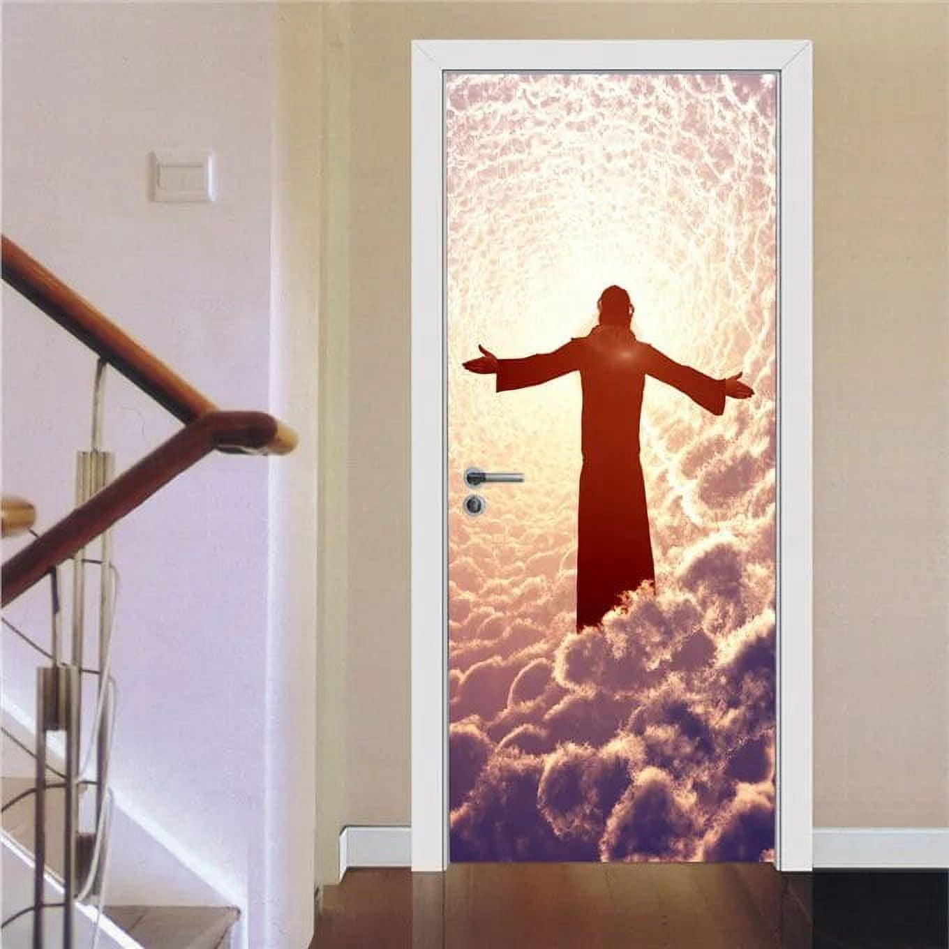European Mosaic Art Creativity Door Sticker DIY PVC Self Adhesive ...