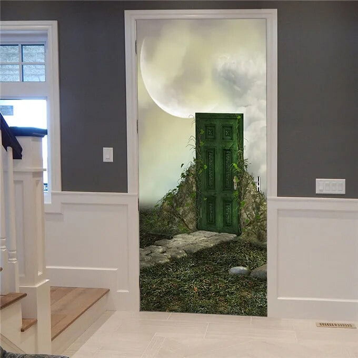 European Mosaic Art Creativity Door Sticker DIY PVC Self Adhesive ...