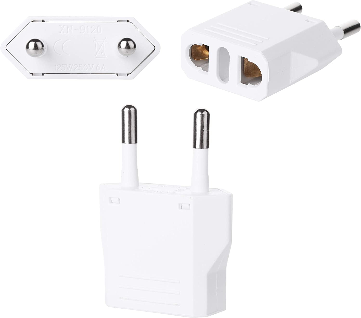 European Plug Adapter, Travel Adapter, US to Europe Plug Adapter, EU ...