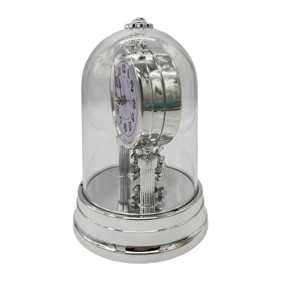 European Retro Plastic Quiet Table Clock Home Bedroom Decorations ...