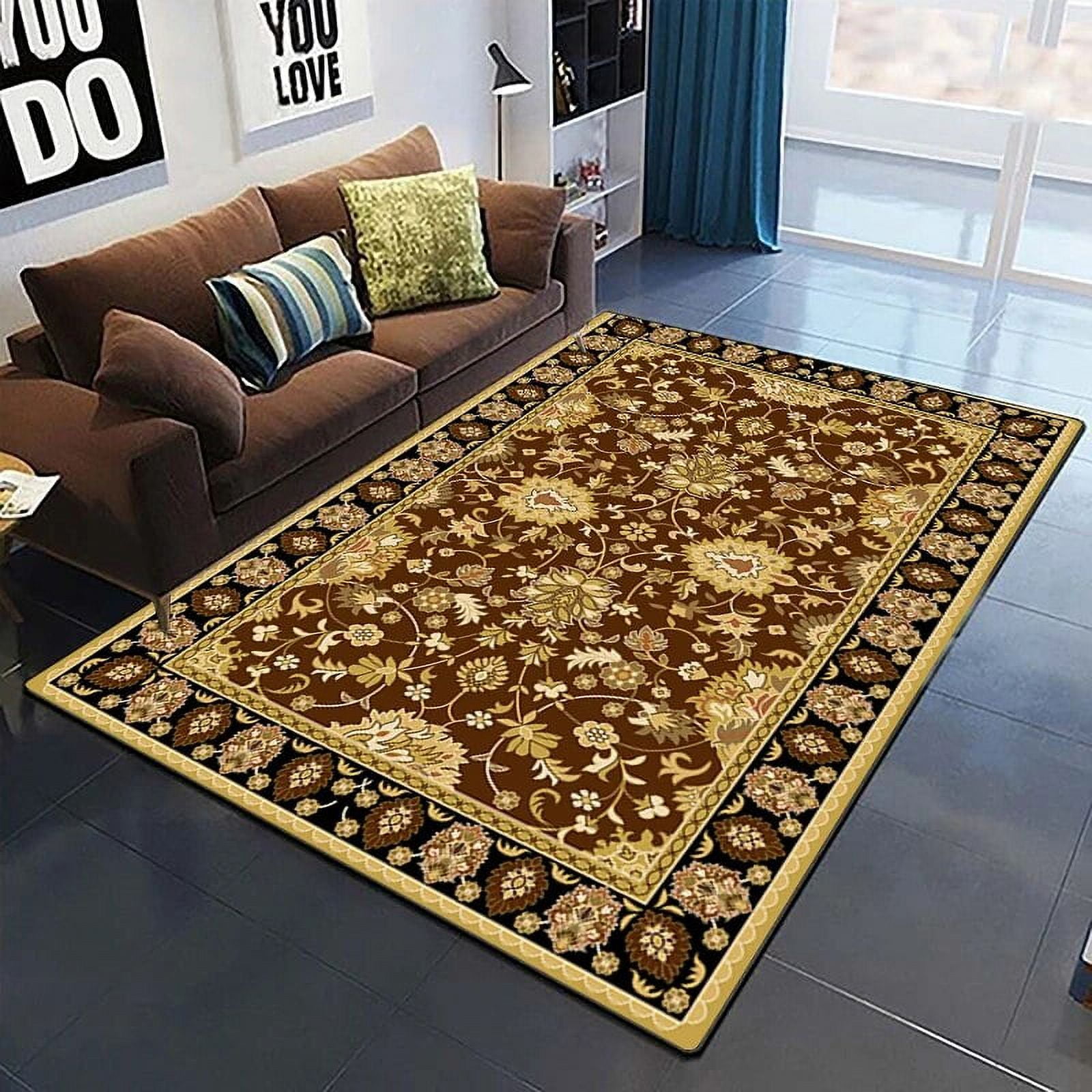 European Rococo Medieval Pattern Carpet rative Square Rug Modern House ...