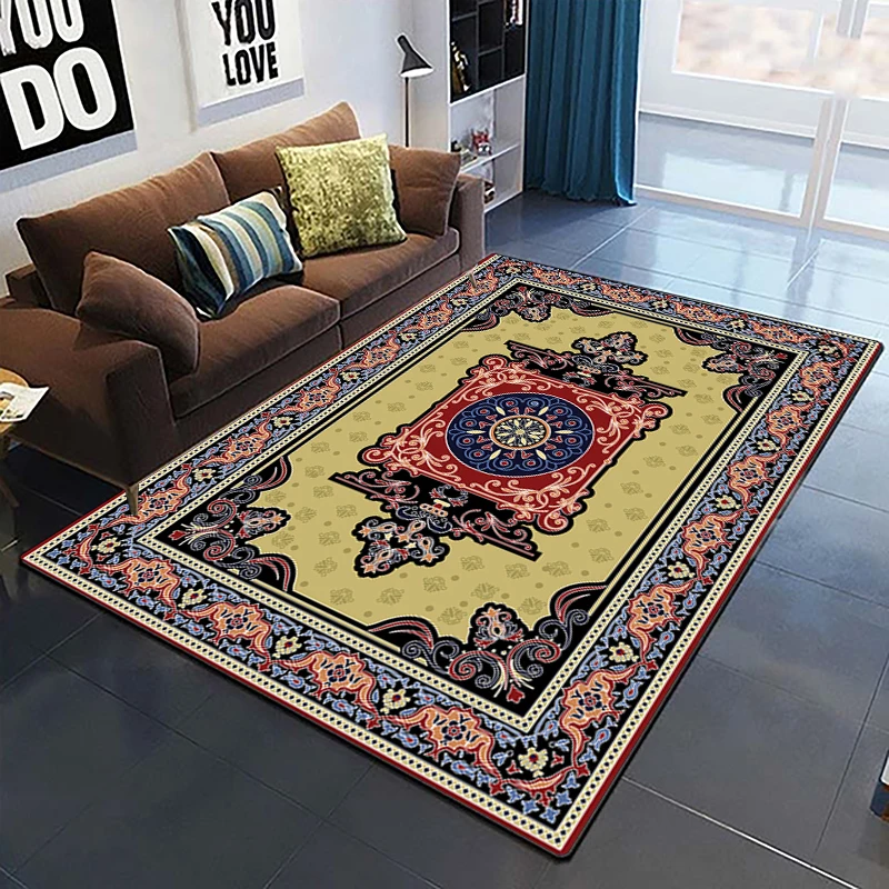 European Rococo Medieval Pattern Carpet rative Square Rug Modern House ...
