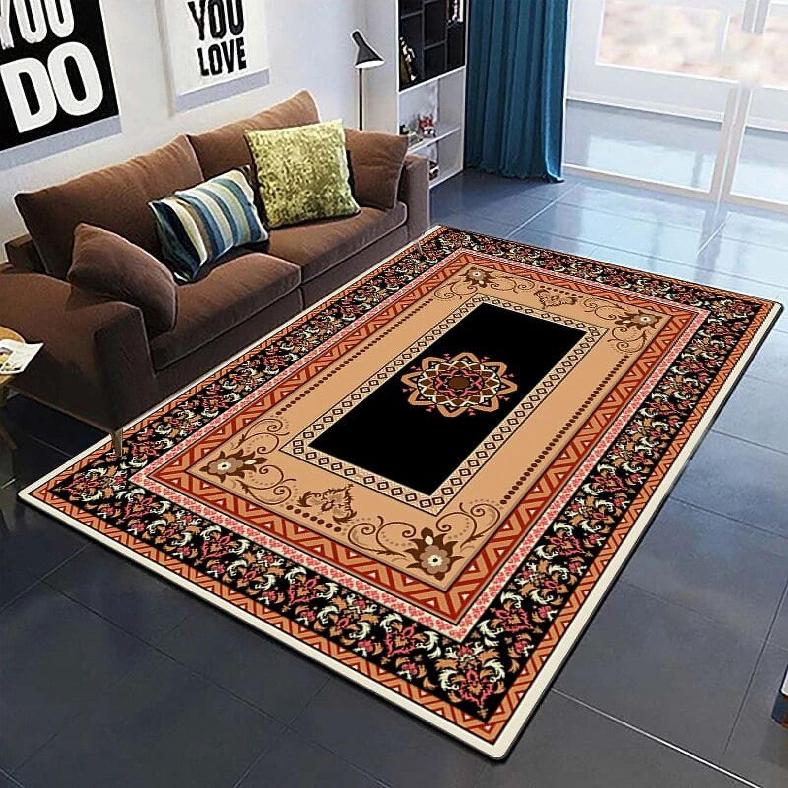 European Rococo Medieval Pattern Carpet rative Square Rug Modern House ...