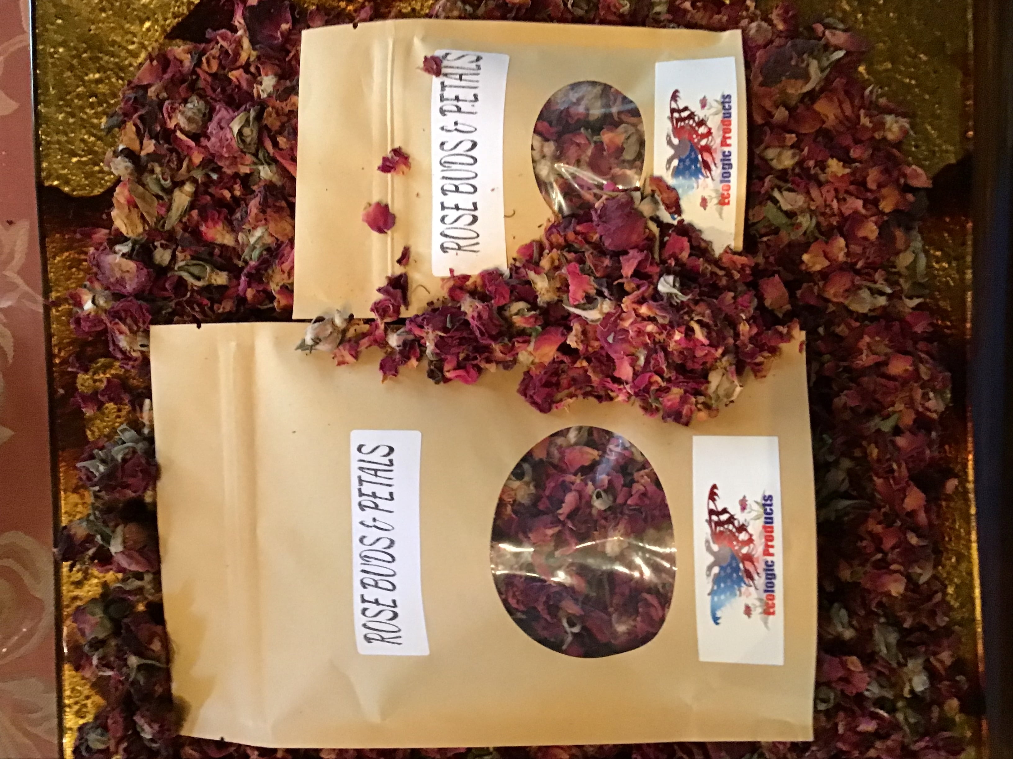 European Rose Buds and Petals, EcoProd Wild Crafted, Pure, Edible, for ...