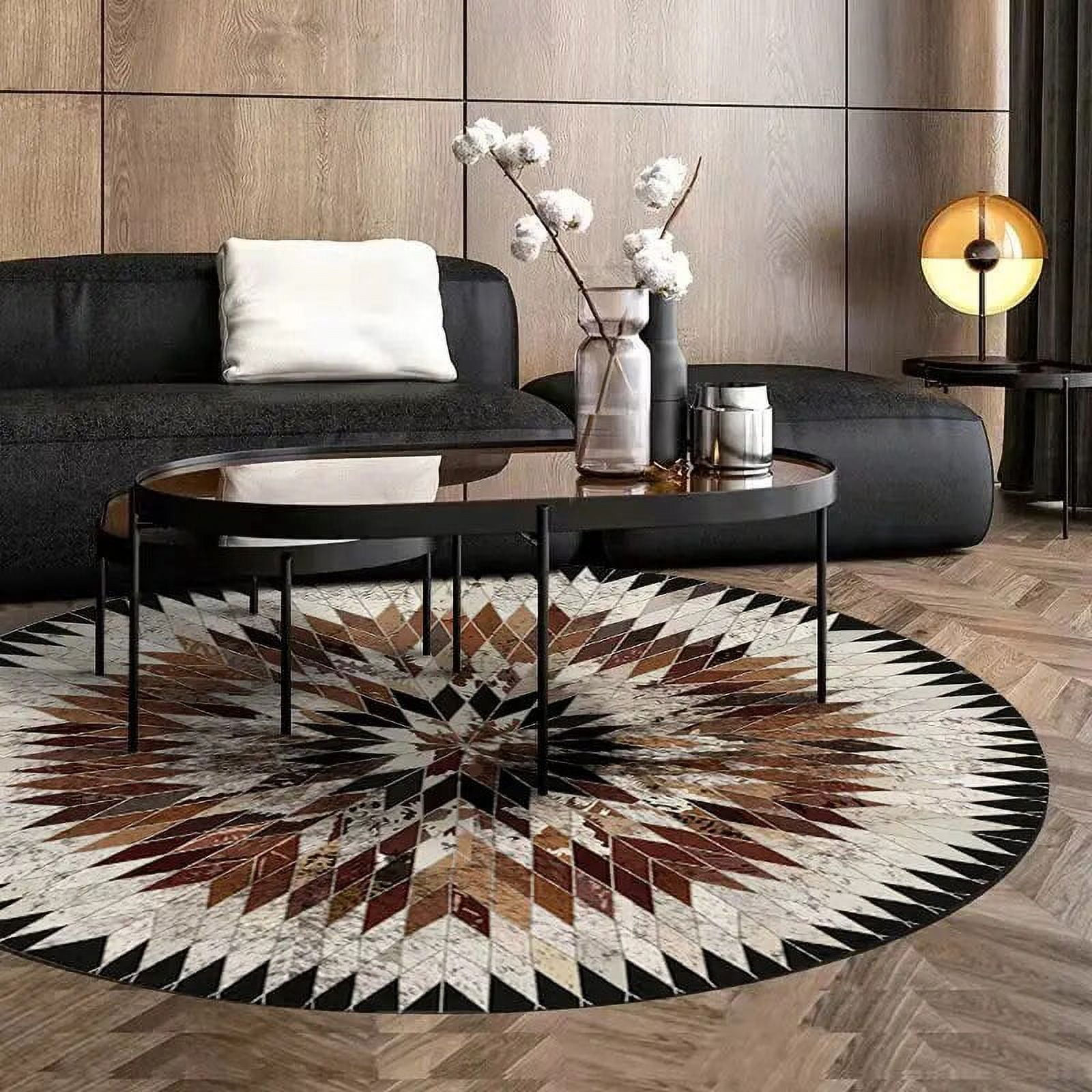 European Round Carpet Living Room Light Luxury Room r Rugs for Bedroom ...