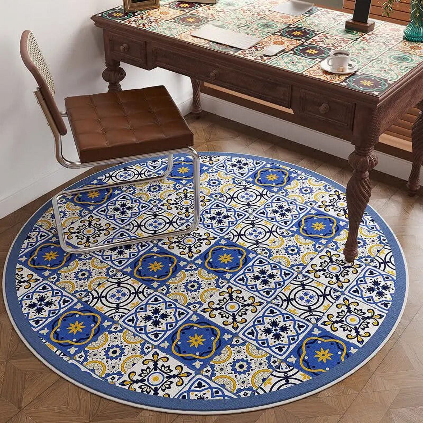 European Round Living Room Red Carpet 200x200 ration Home Balcony ...
