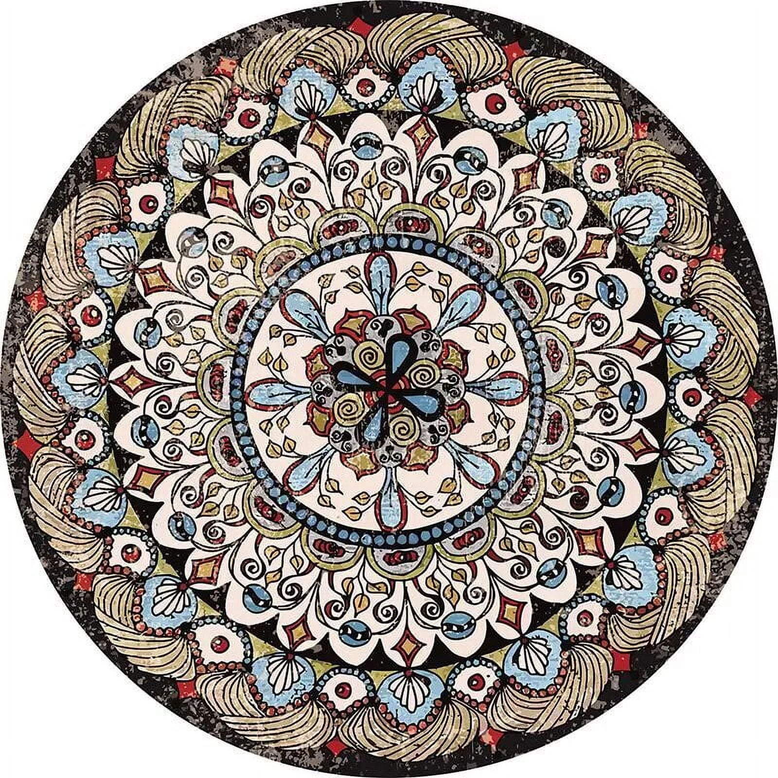 European Round Living Room Red Carpet 200x200 ration Home Balcony ...
