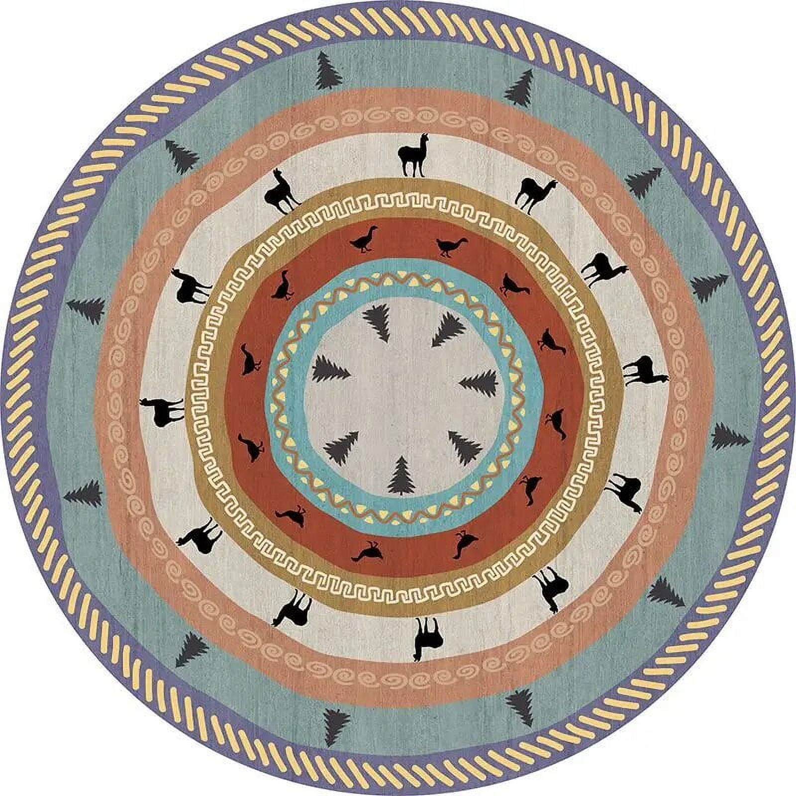 European Round Living Room Red Carpet 200x200 ration Home Balcony ...