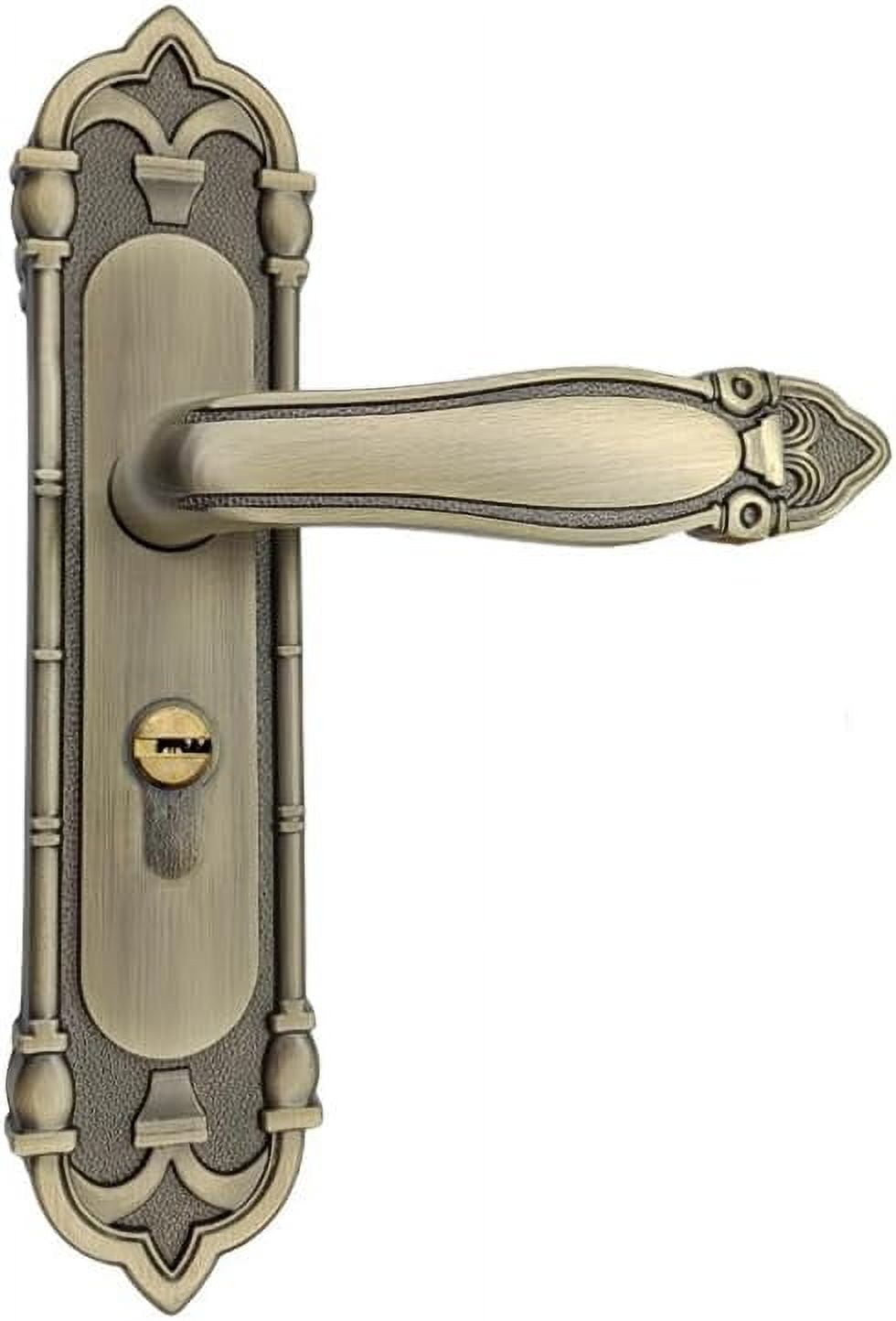 European Silent Door Lock Bedroom Room Solid Wood Door Lock Yellow ...