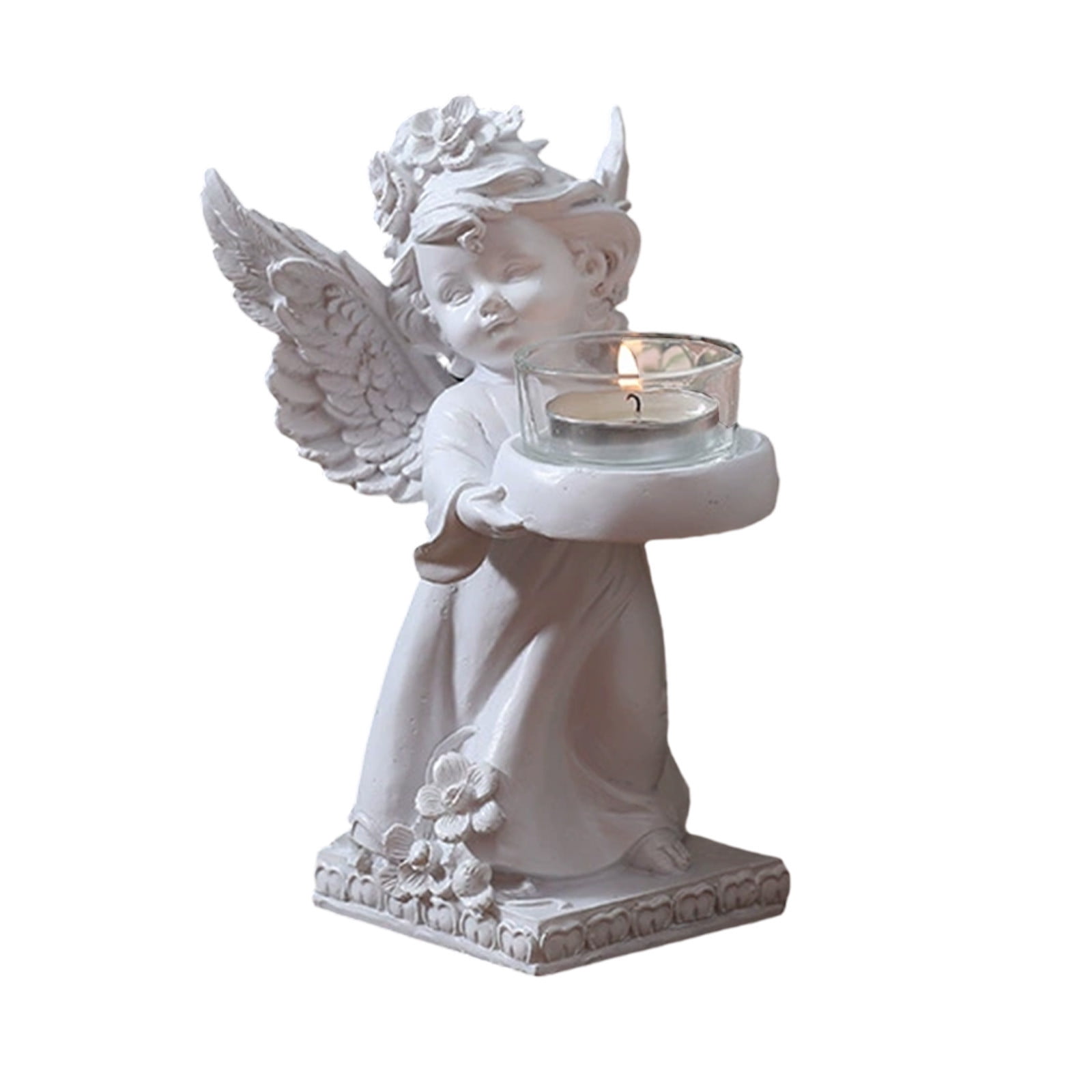 European Standing Posture Vintage Made Old Wing Angelic Hand Rest ...