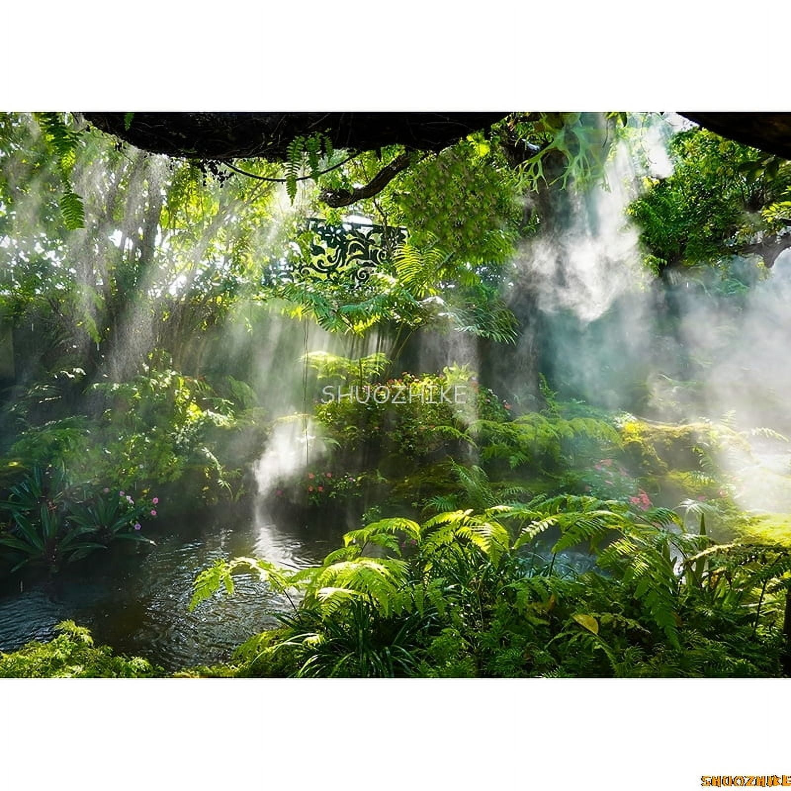 European Street Scery Photography Backdrops Props Blue Sky White Cloud ...