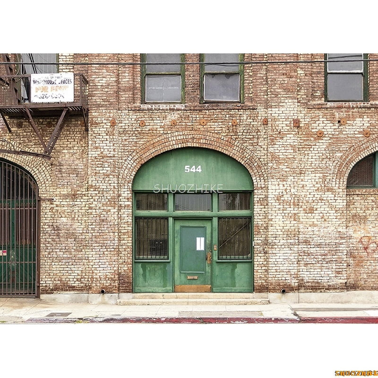 European Street Scery Photography Backdrops Props Blue Sky White Cloud ...