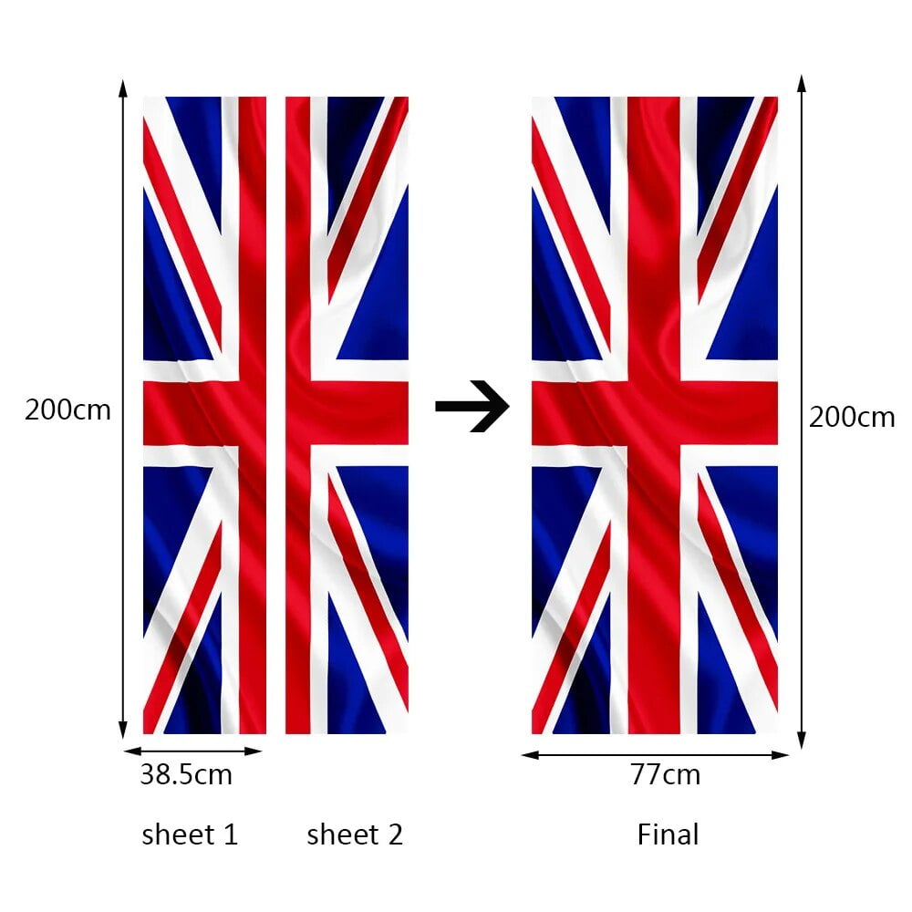 European Style 3D Door Sticker For Room Home Decor Telephone Booth ...