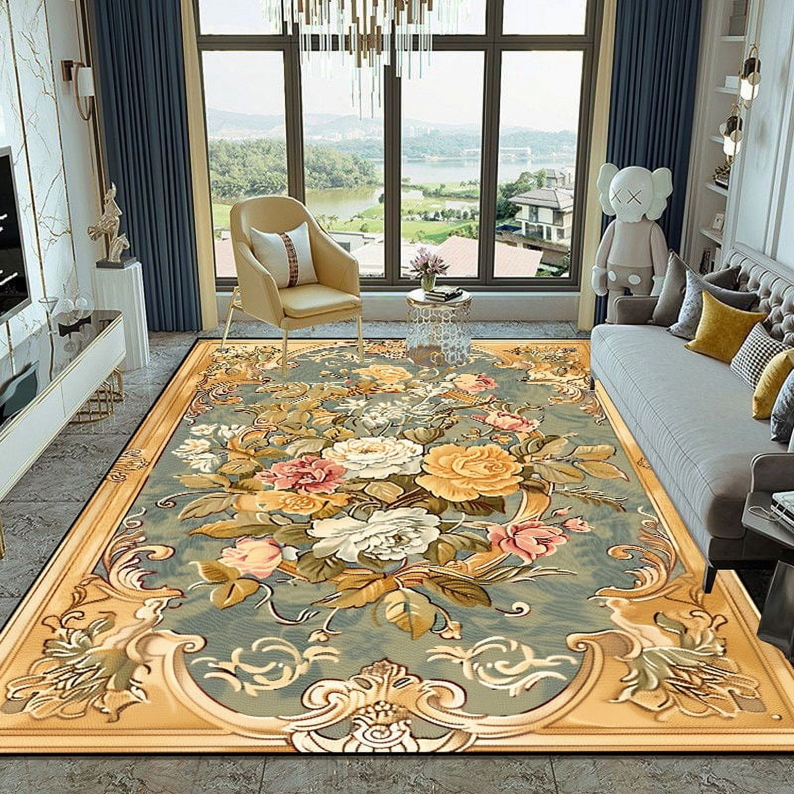 European Style Carpet Living Room Home ration Luxury Rugs for Bedroom ...