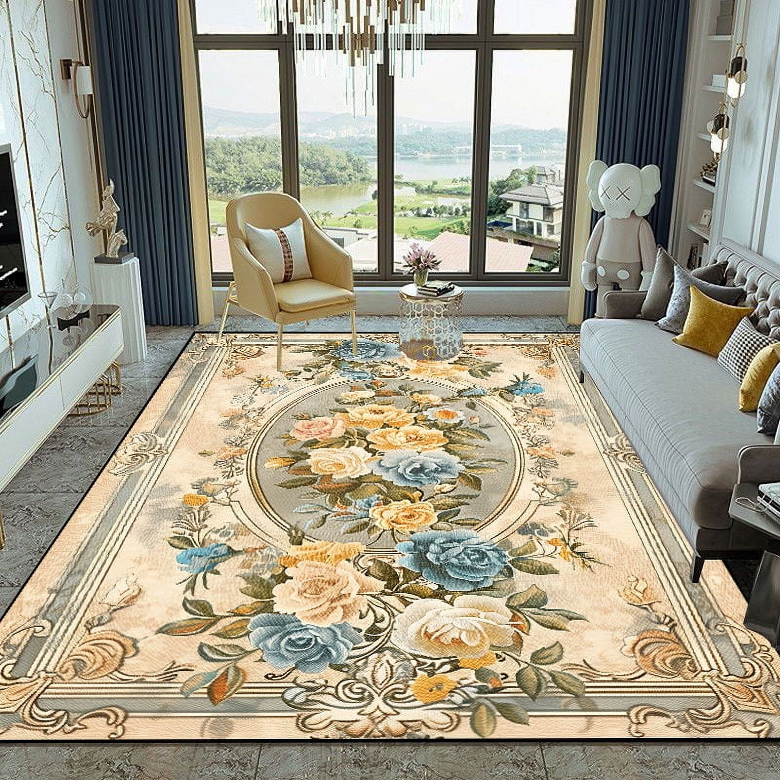 European Style Carpet Living Room Home ration Luxury Rugs for Bedroom ...