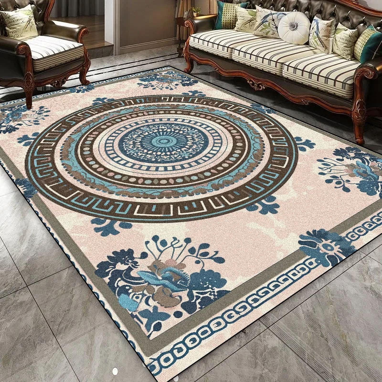 European Style Carpet Rocking Chair Rug for Living Room Large Area ...