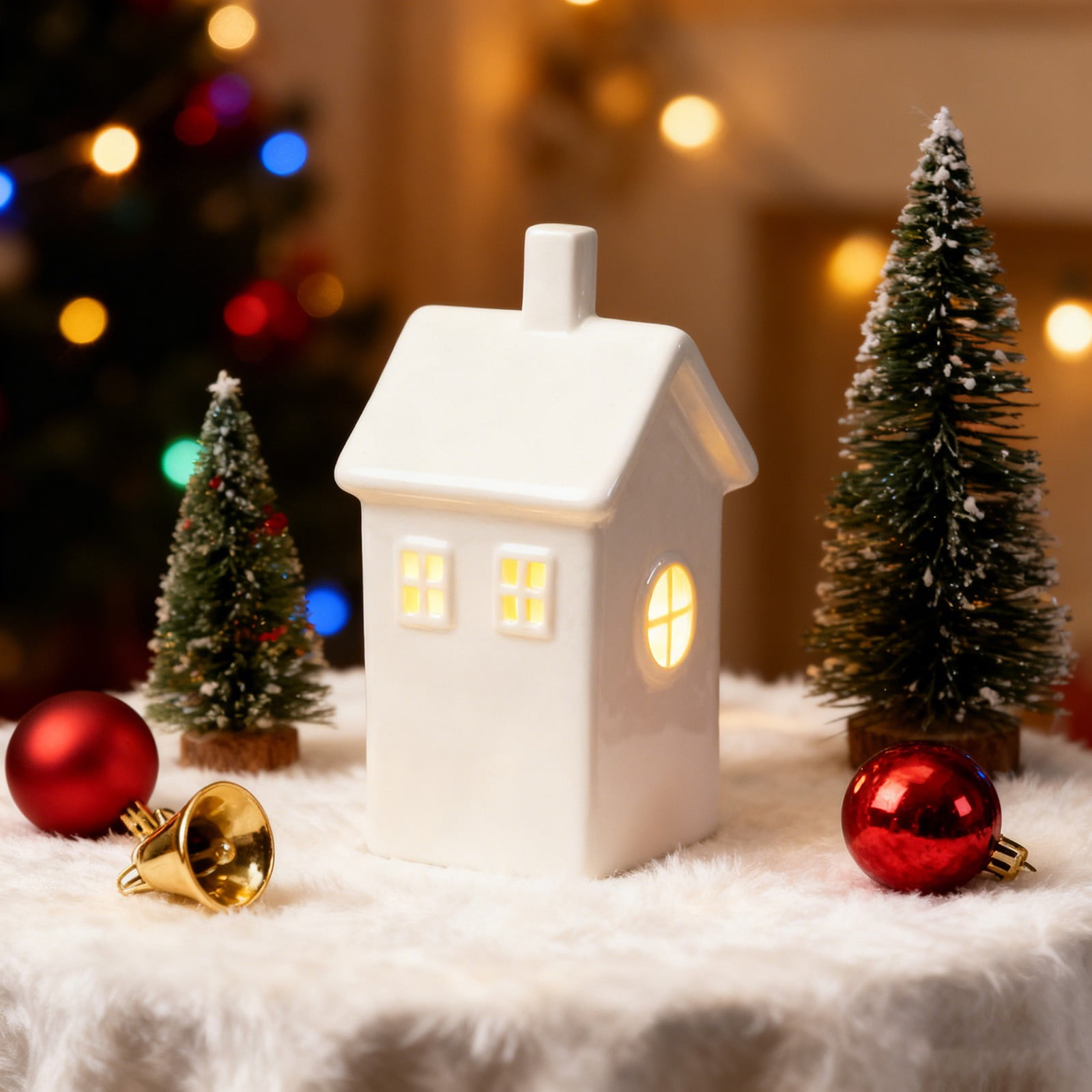 European-Style Ceramic House Led Light Crafts - Walmart.com