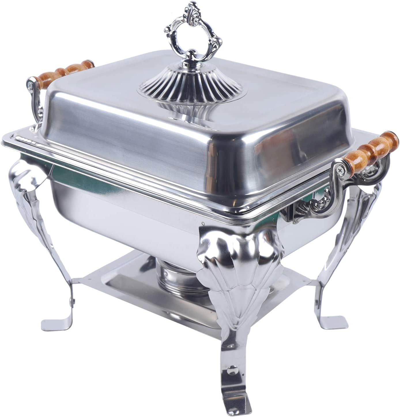European Style Chafing Dish Stainless Steel Chafer Buffet Square ...